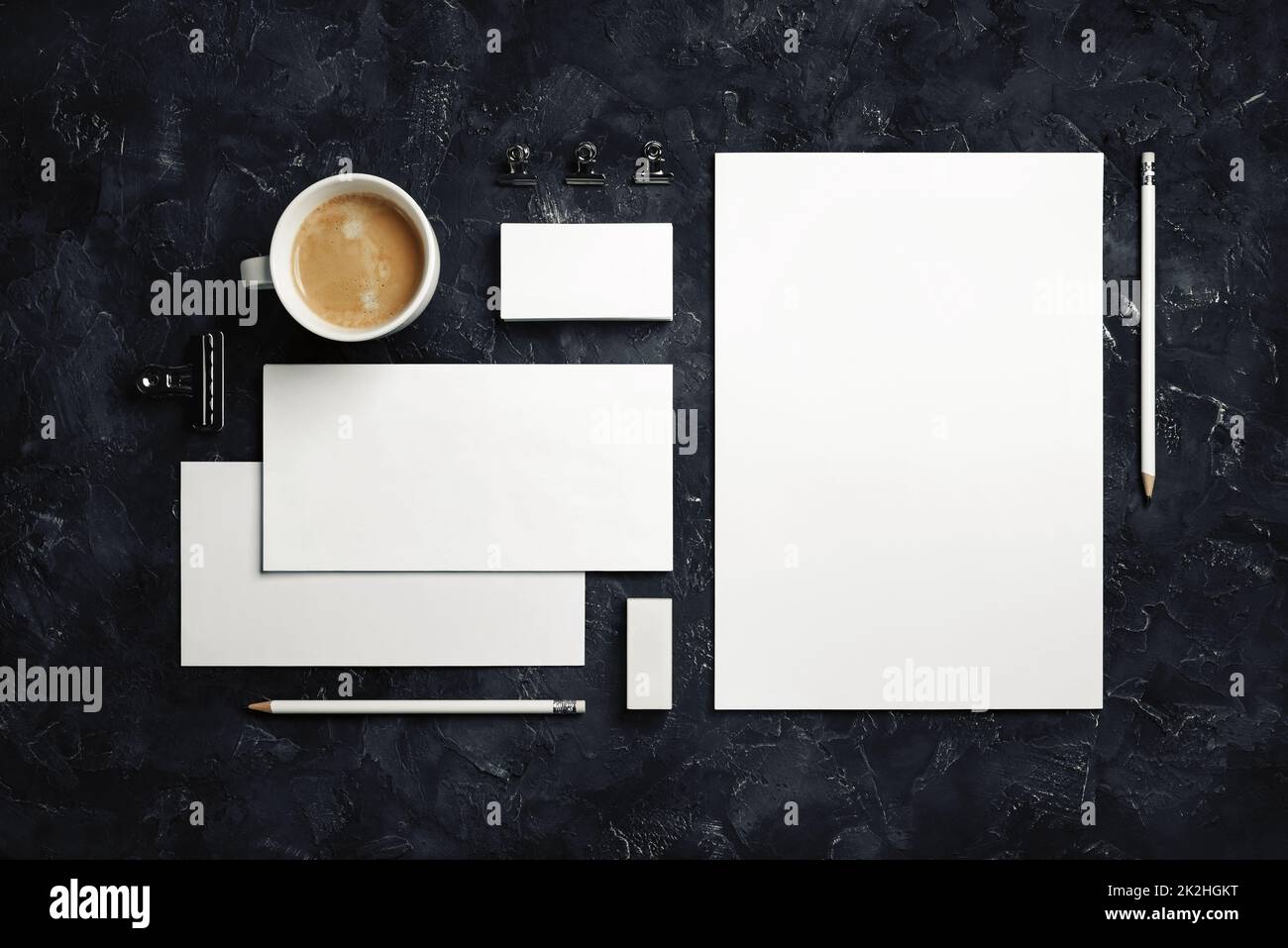 Blank corporate stationery Stock Photo - Alamy