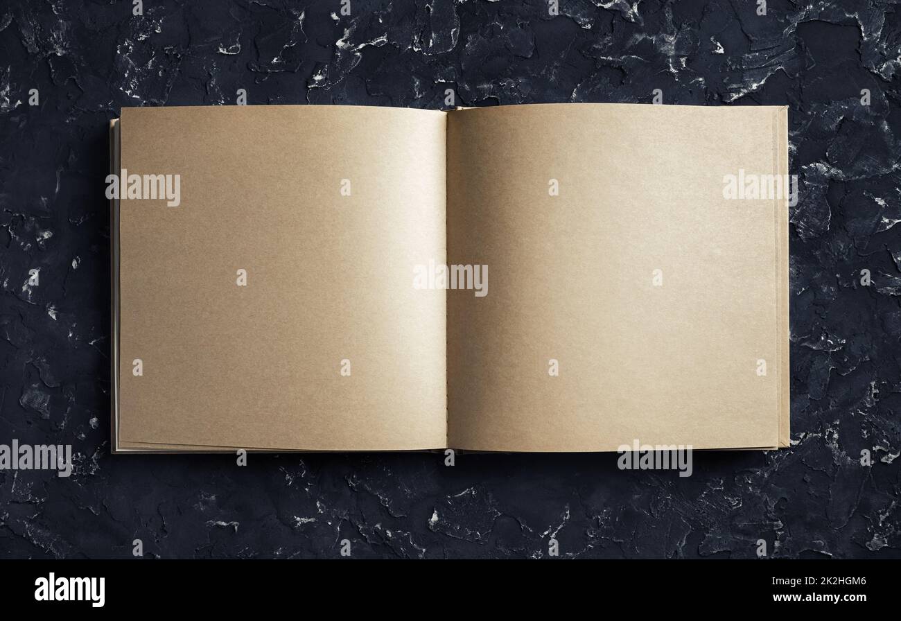 Kraft open book Stock Photo - Alamy