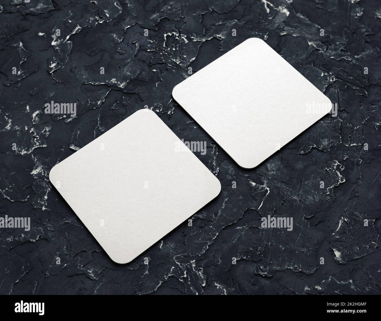 Two square coasters Stock Photo - Alamy