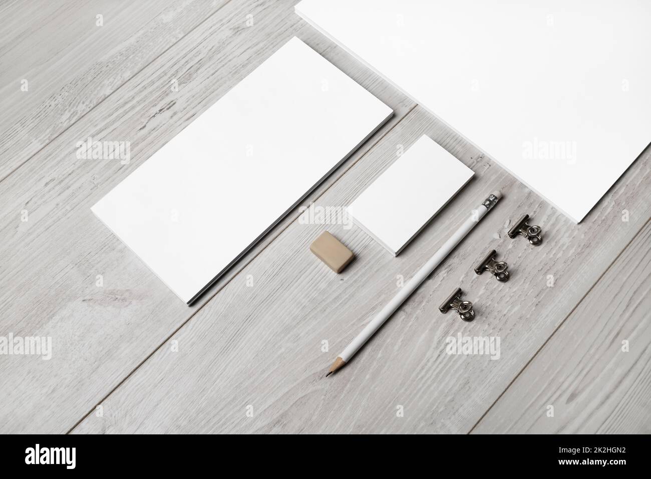 Blank stationery template Stock Photo - Alamy