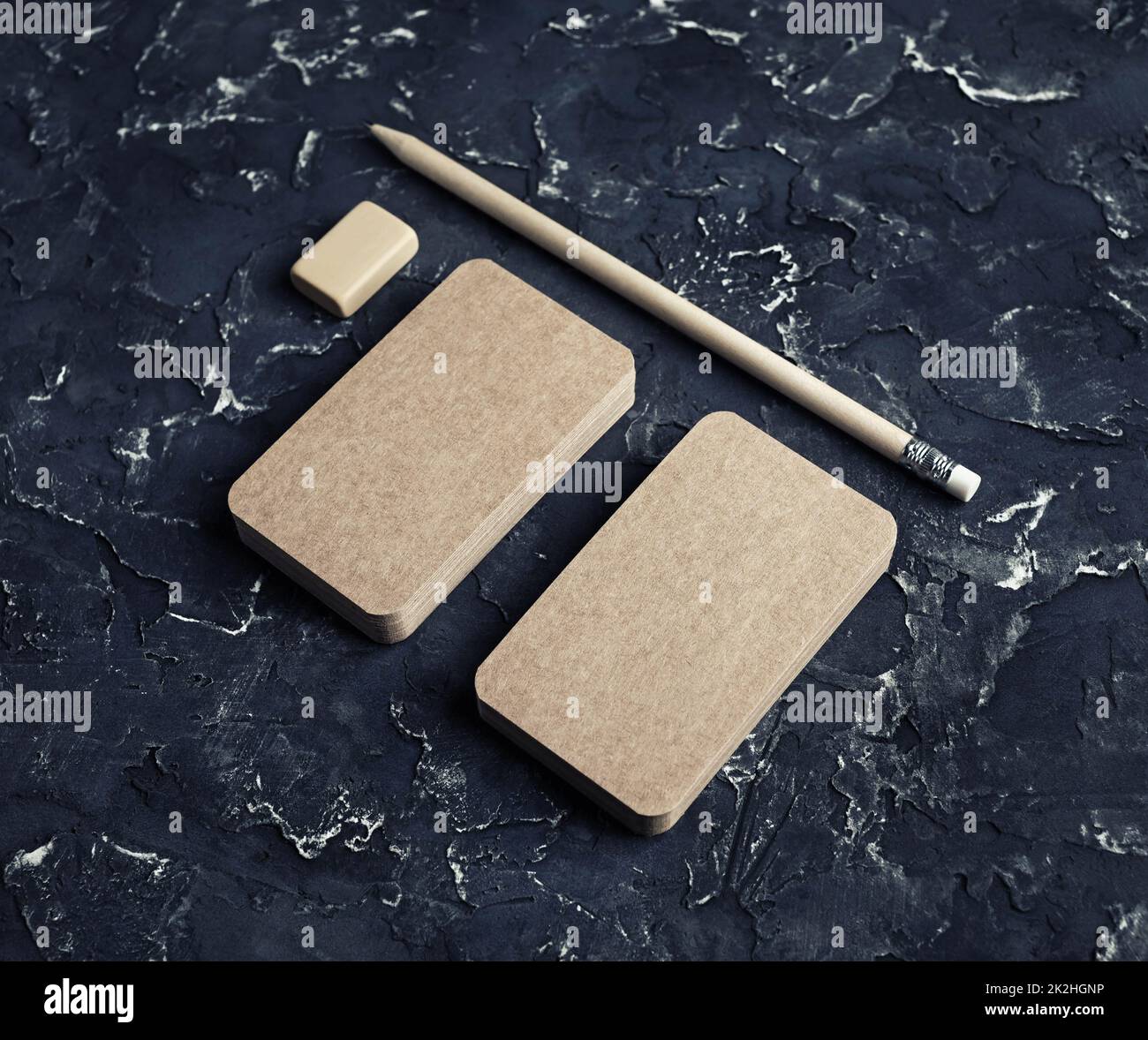 Empty craft business cards hi-res stock photography and images - Alamy