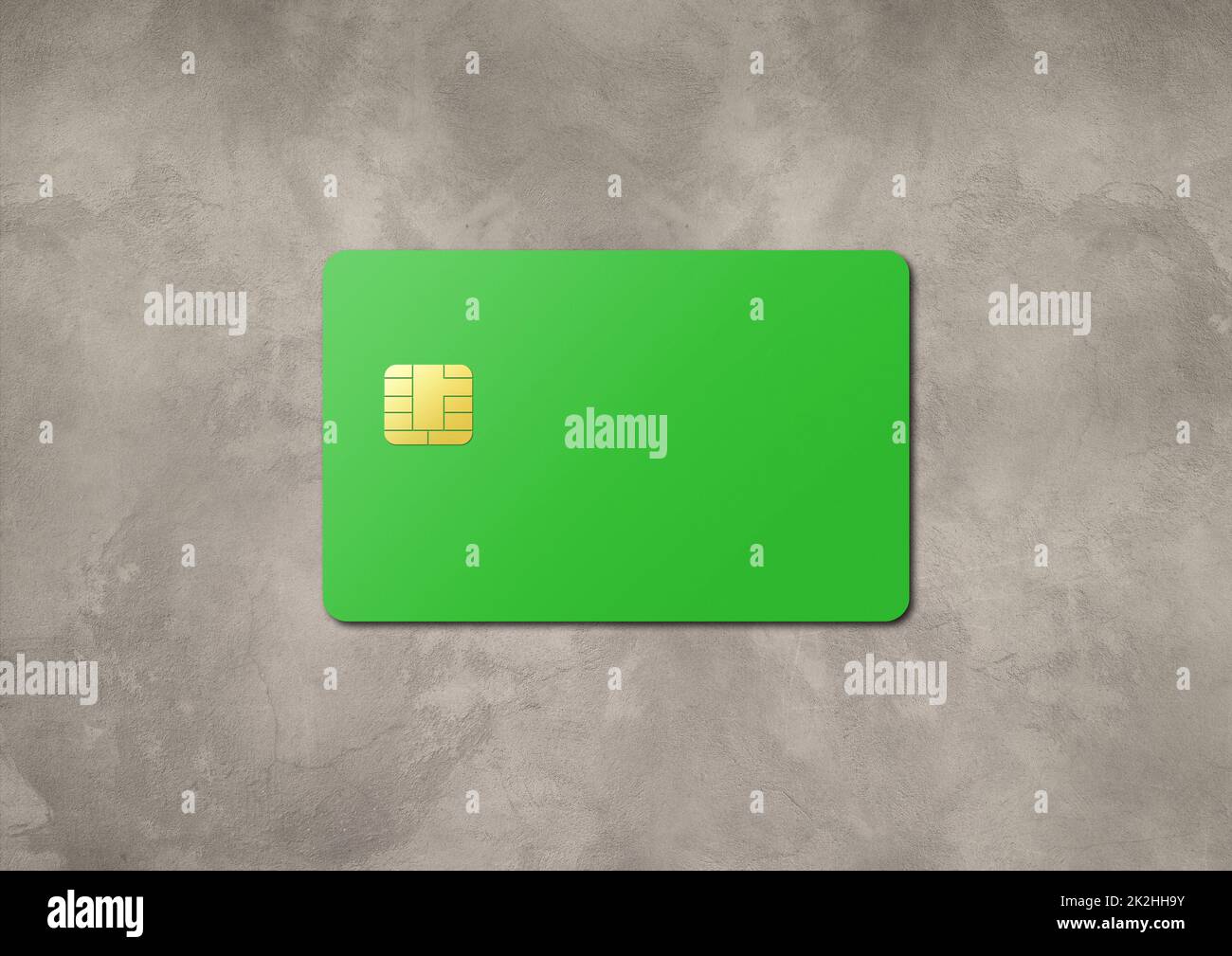 Green credit card on a concrete background Stock Photo - Alamy