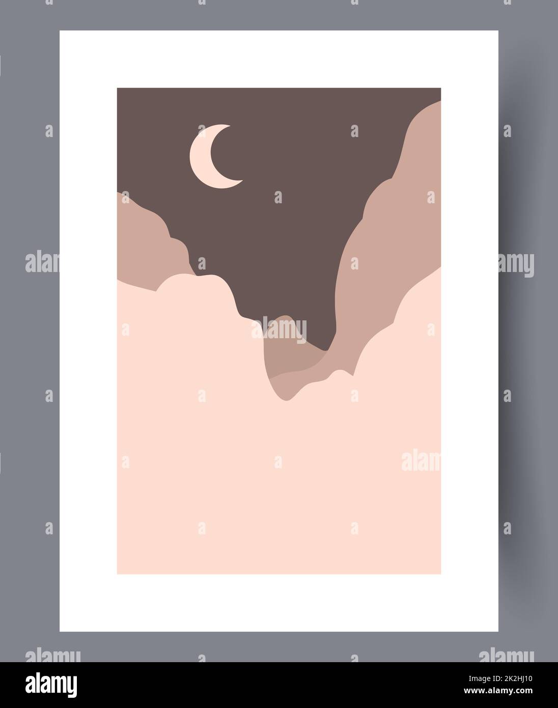 Scandinavian abstract vector print set Stock Photo - Alamy