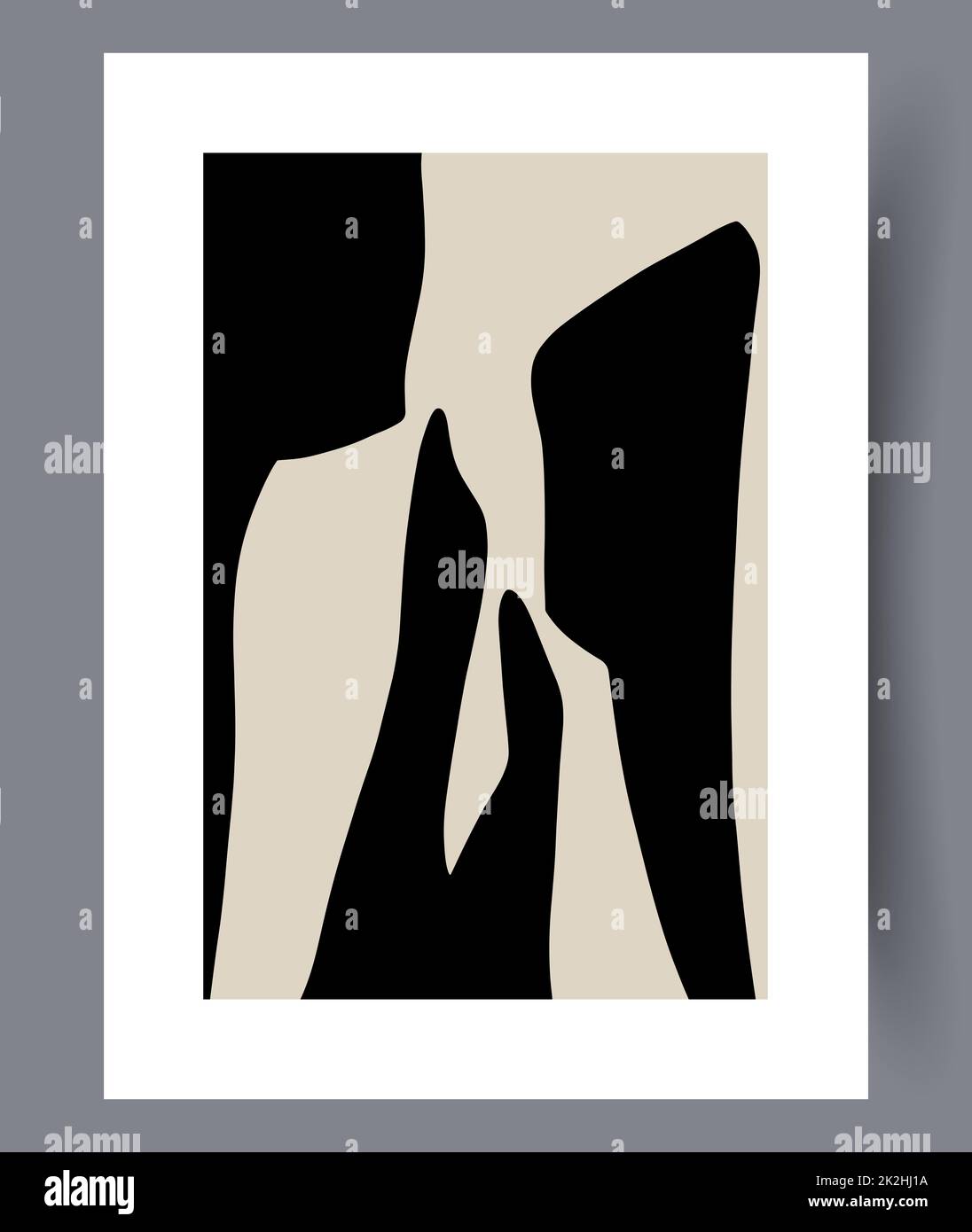 Scandinavian abstract vector print set Stock Photo - Alamy