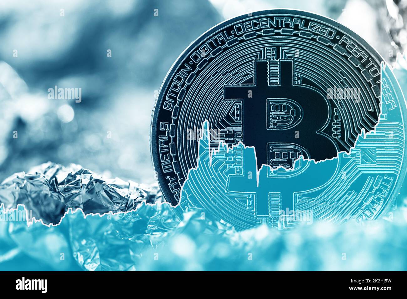 Cryptocurrency price chart hi-res stock photography and images - Alamy