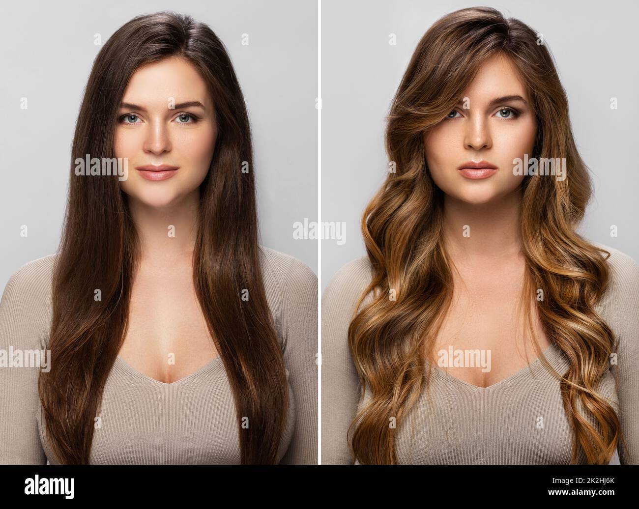 Salon Hair Color Before And After