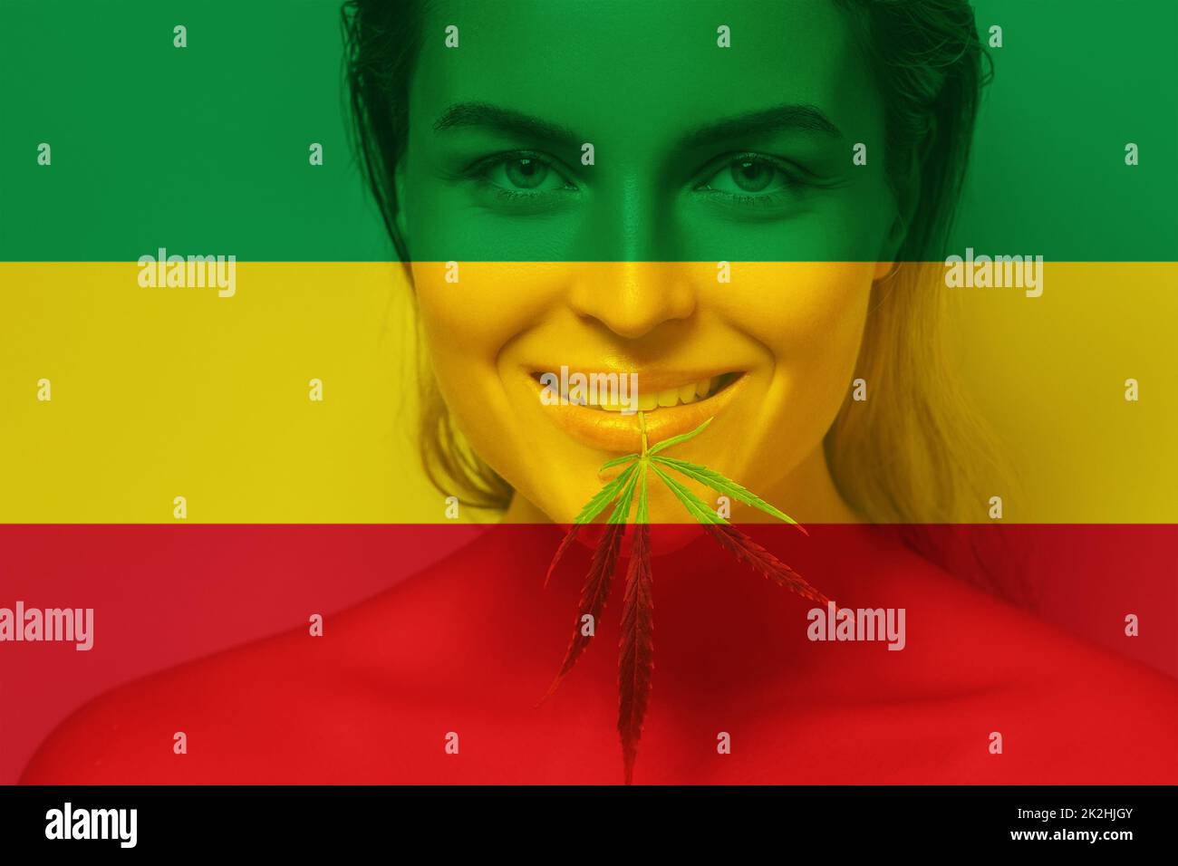 Rastafari flag hi-res stock photography and images - Alamy