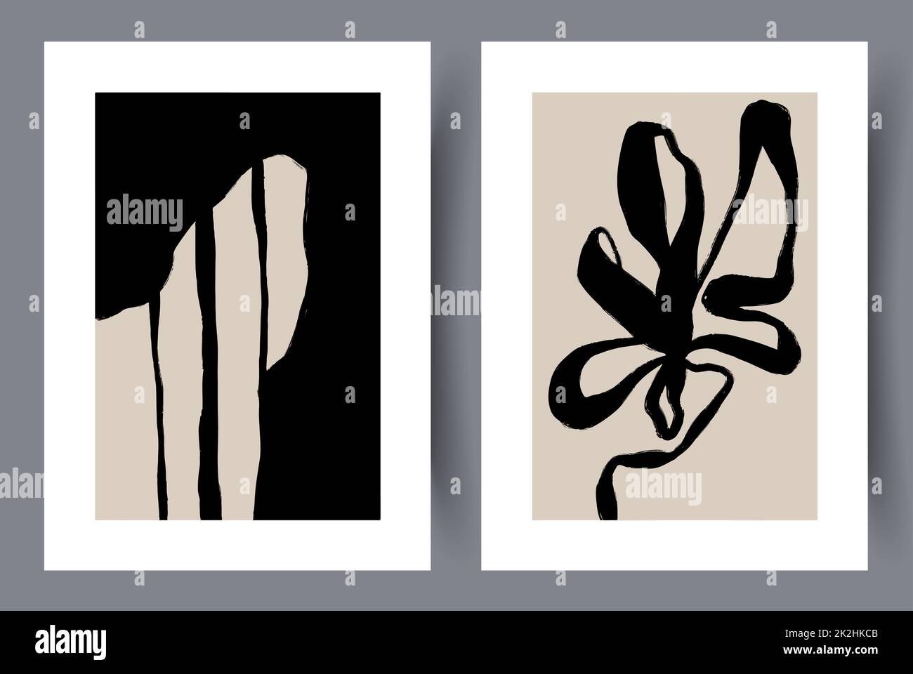 Printable wall art vector poster set Stock Photo - Alamy