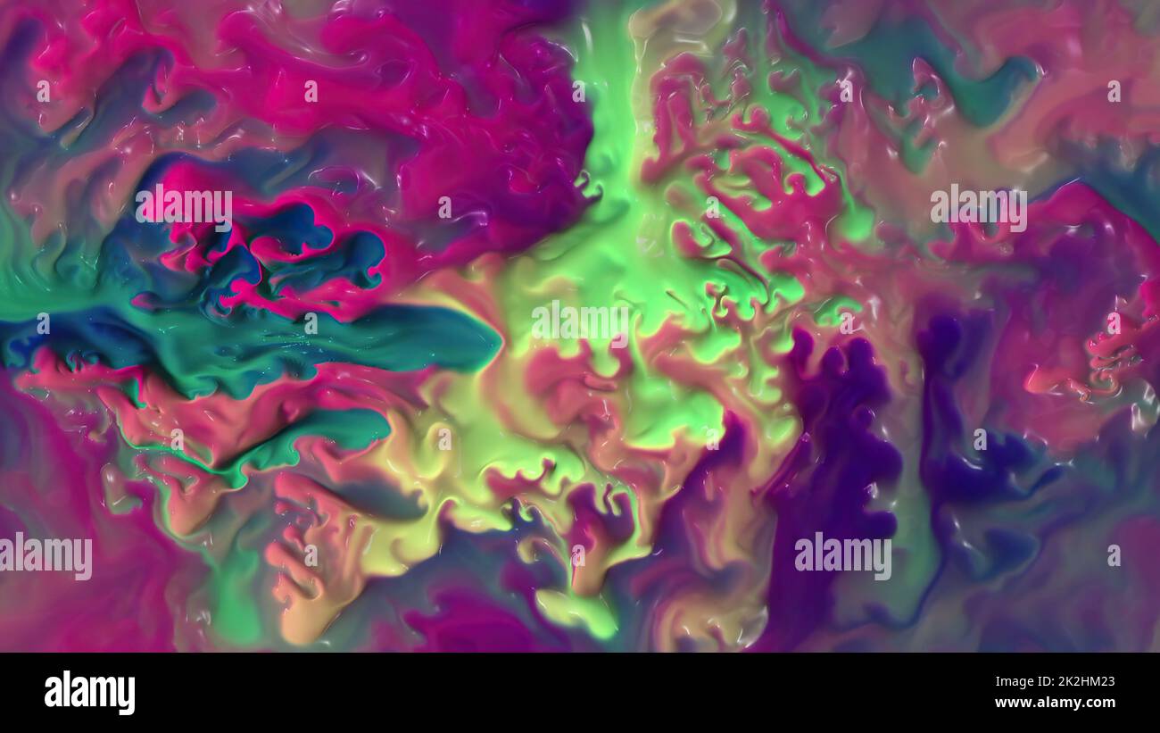 Colorful paint mix with gradient vivid colors Stock Photo - Alamy