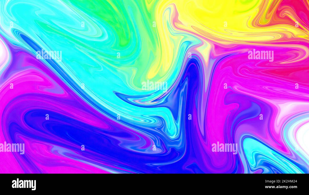 Colorful paint mix with gradient vivid colors Stock Photo - Alamy