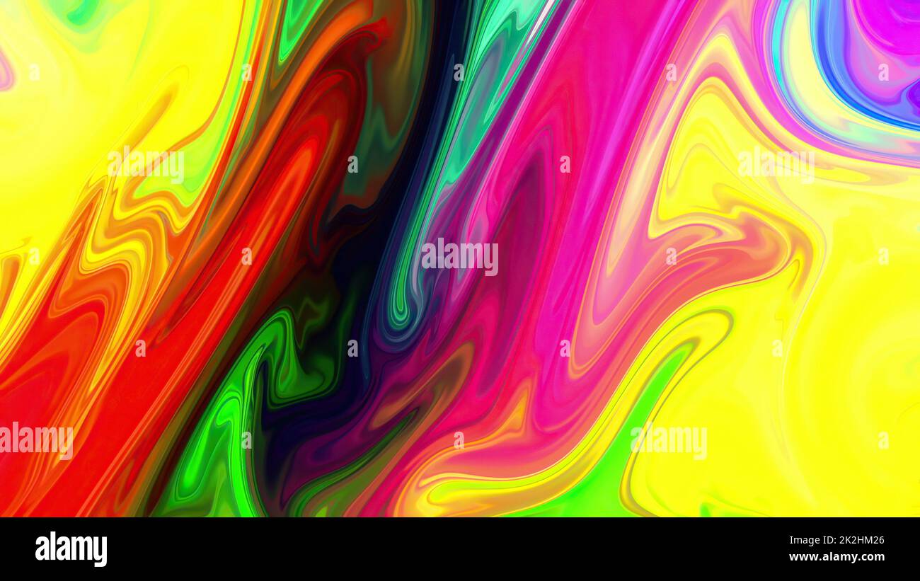 Colorful paint mix with gradient vivid colors Stock Photo - Alamy