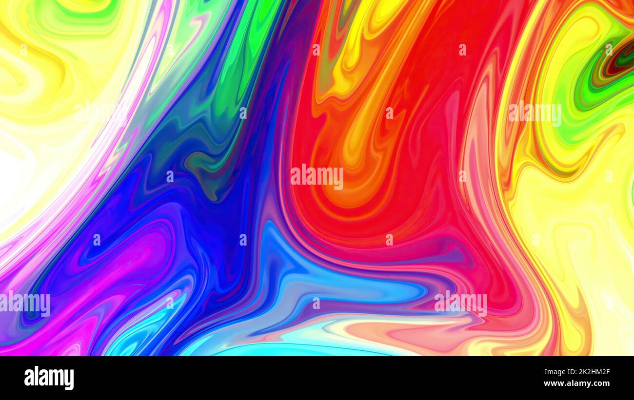 Colorful paint mix with gradient vivid colors Stock Photo - Alamy
