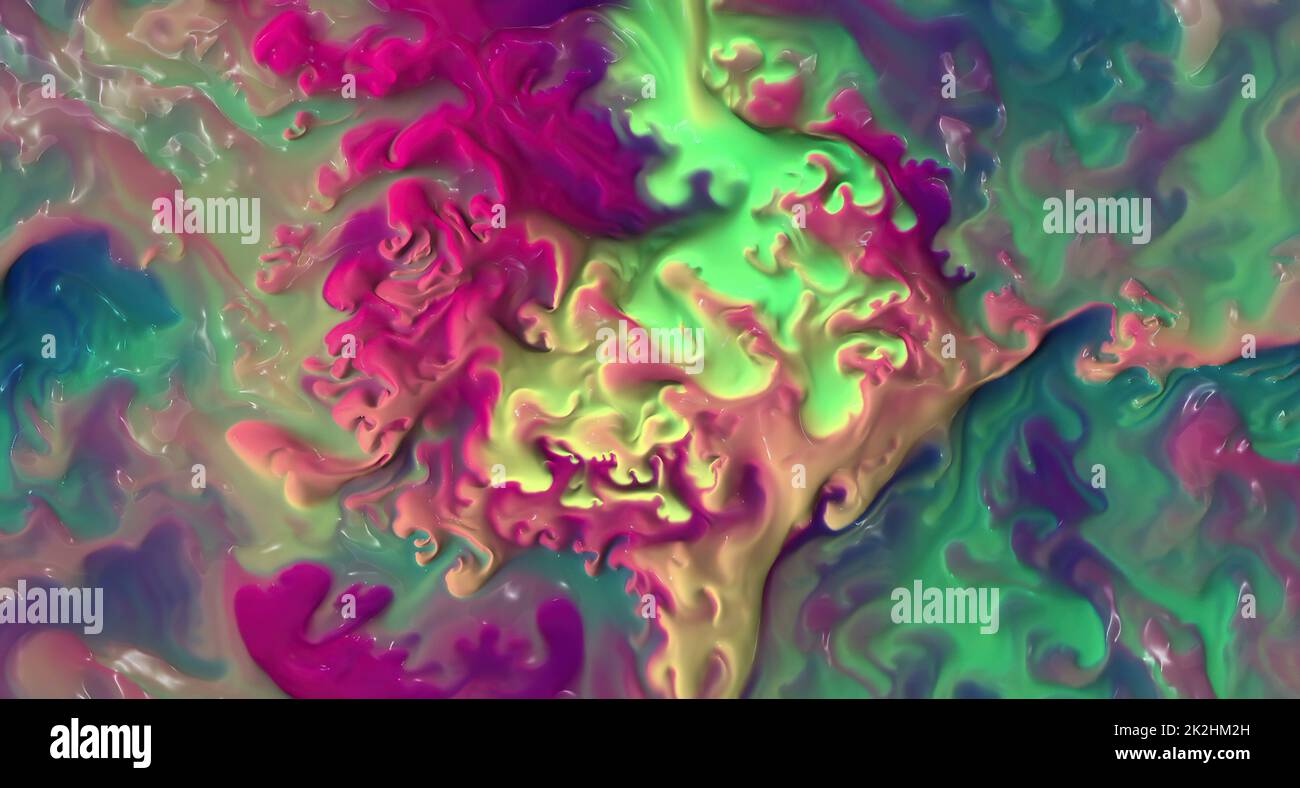 Colorful paint mix with gradient vivid colors Stock Photo - Alamy