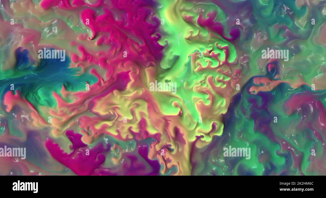 Colorful paint mix with gradient vivid colors Stock Photo - Alamy