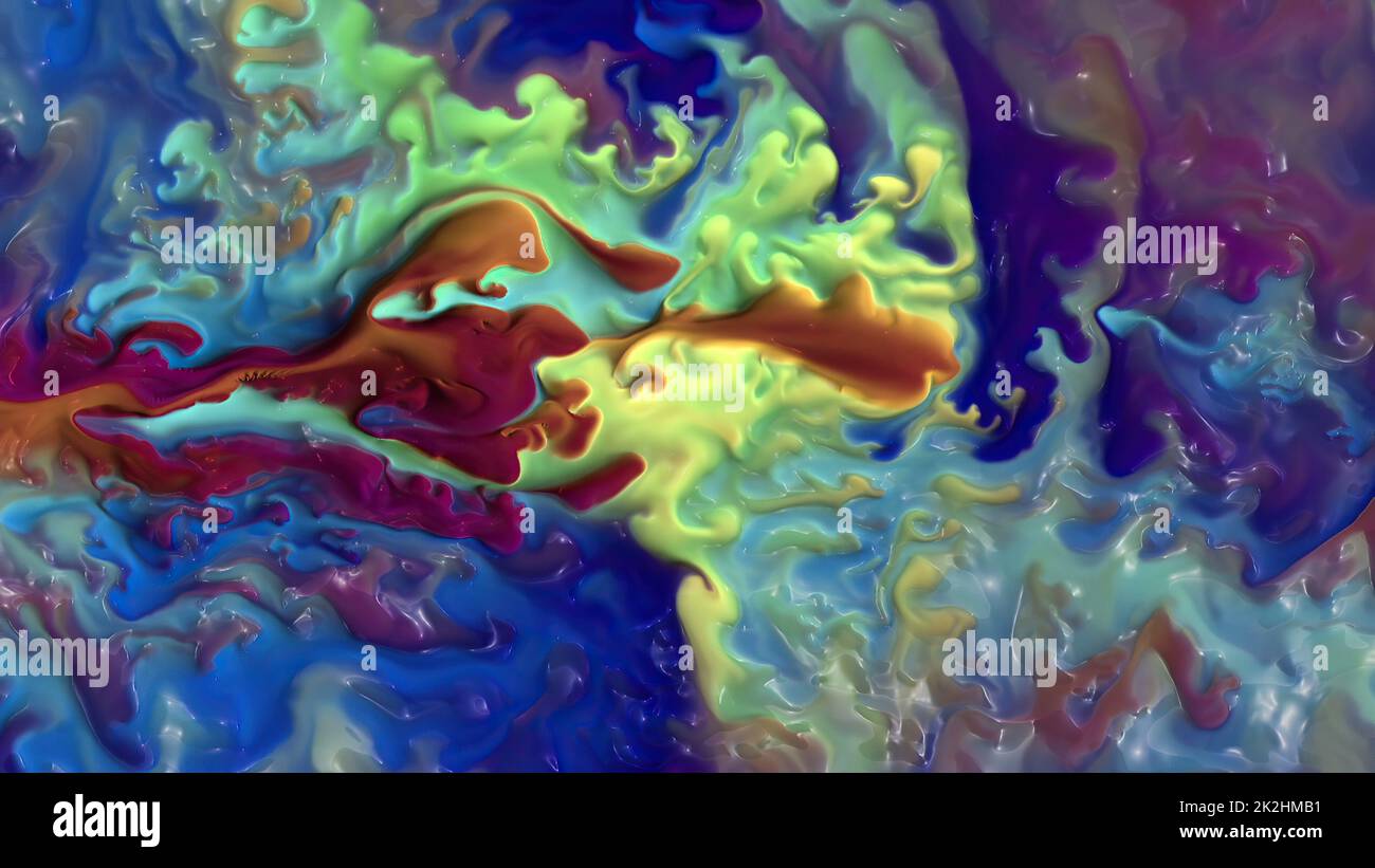 Colorful paint mix with gradient vivid colors Stock Photo - Alamy