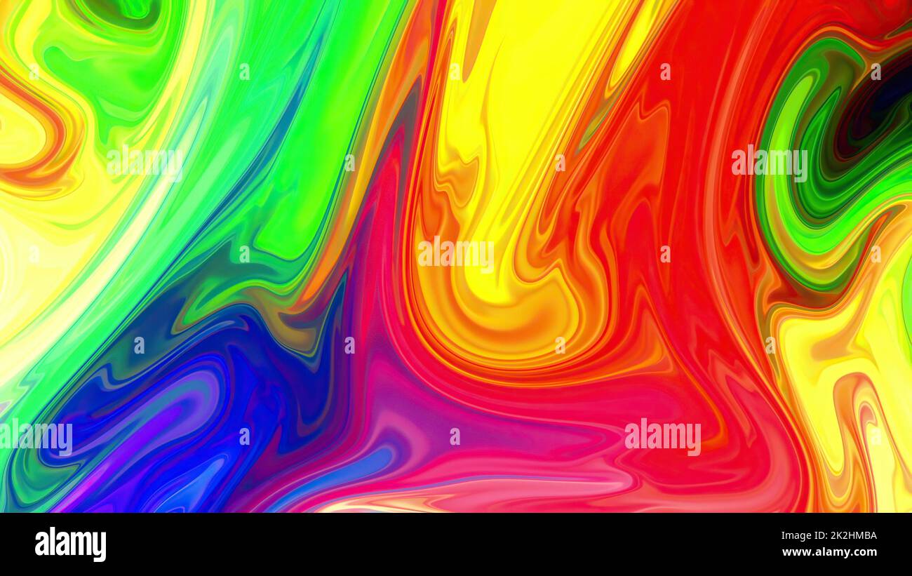 Colorful paint mix with gradient vivid colors Stock Photo - Alamy