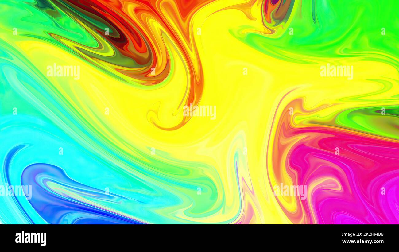 Colorful paint mix with gradient vivid colors Stock Photo - Alamy