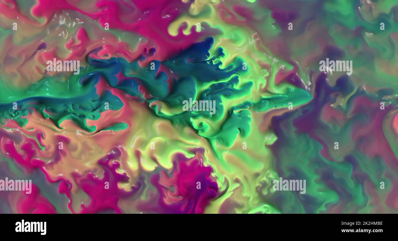 Colorful paint mix with gradient vivid colors Stock Photo - Alamy