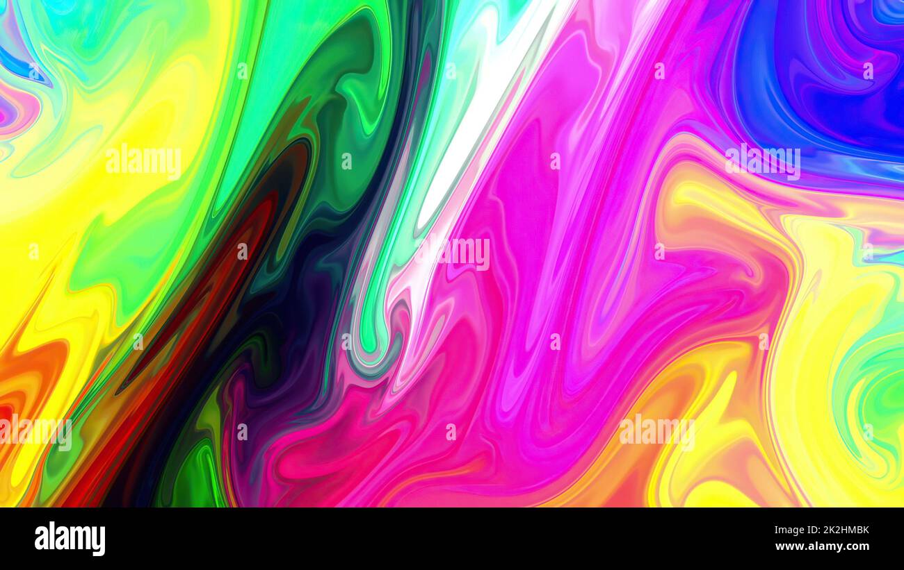 Colorful paint mix with gradient vivid colors Stock Photo - Alamy