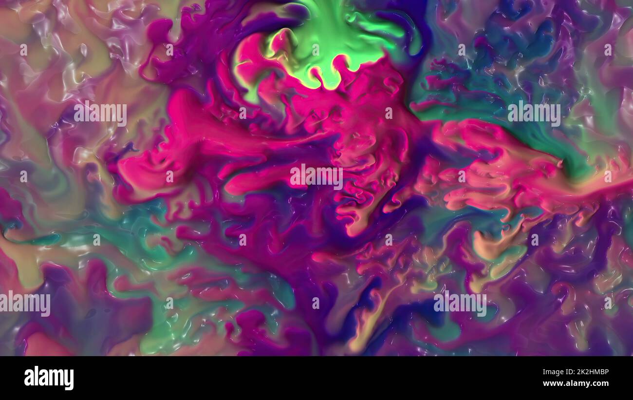 Colorful paint mix with gradient vivid colors Stock Photo - Alamy