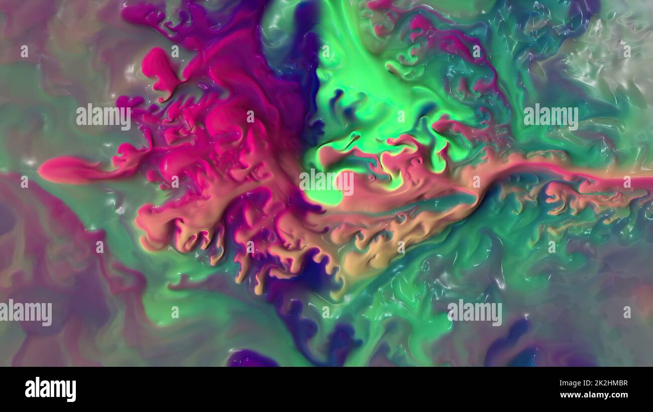 Colorful paint mix with gradient vivid colors Stock Photo - Alamy