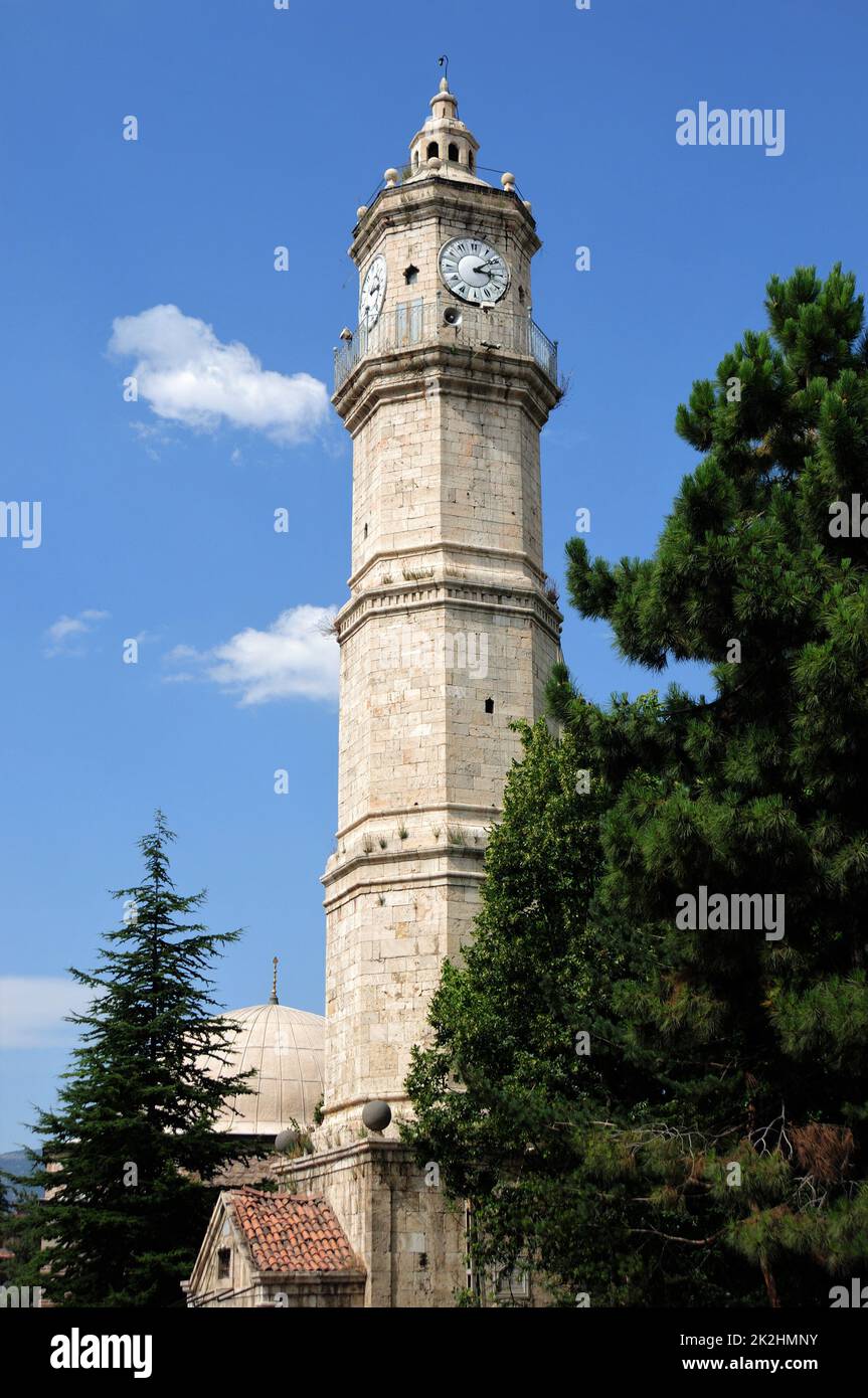 Tokat Clock Tower belonging to the Ottoman period Stock Photo - Alamy
