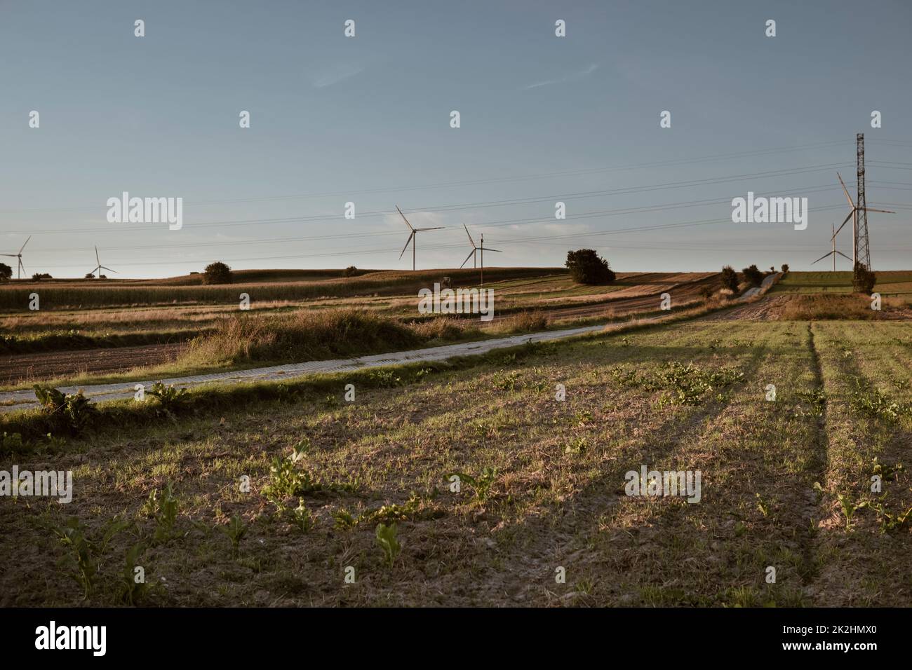 rural landscape with empty fields and wind turbines Stock Photo - Alamy rural landscape with empty fields and wind turbines Stock Photo - Alamy
