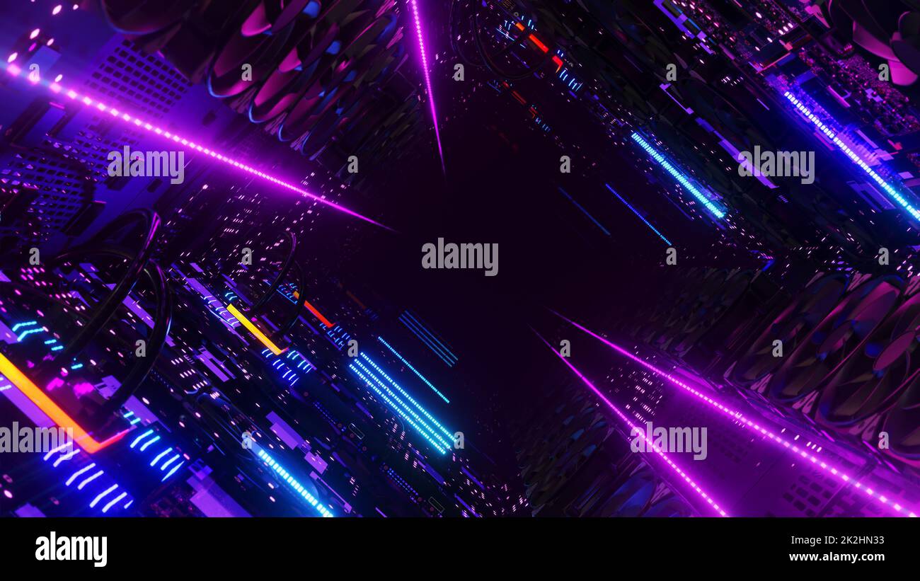 Advanced Technology On CPU Processor Stock Photo - Alamy