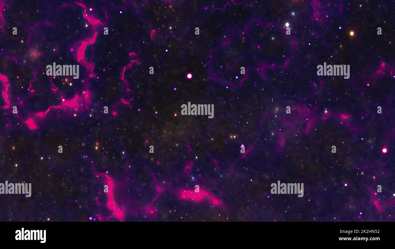 Space Flight Into A Star Field In Galaxy Clouds And Lightning Nebula Stock Photo - Alamy