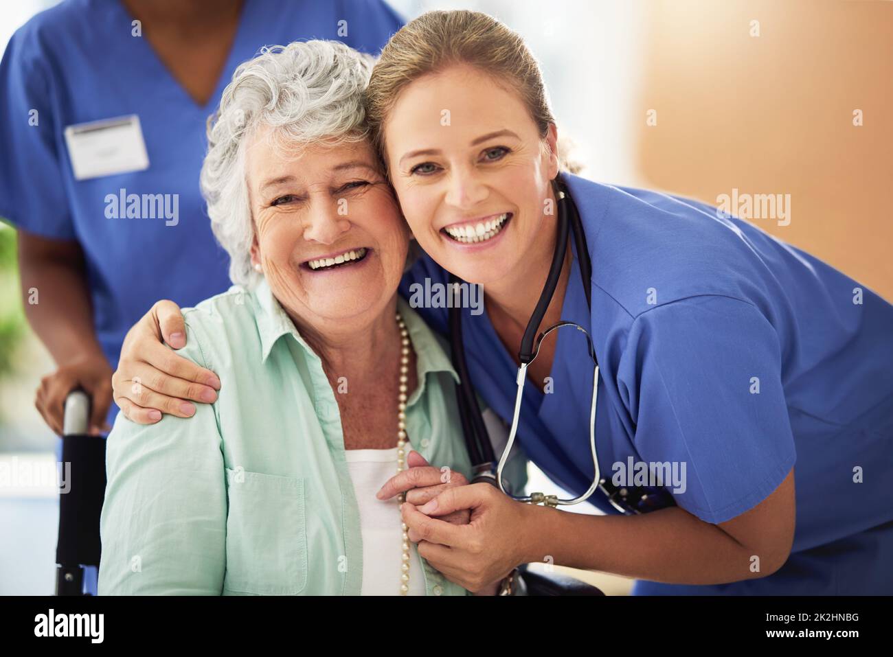 Helping a hospital patient hi-res stock photography and images - Alamy