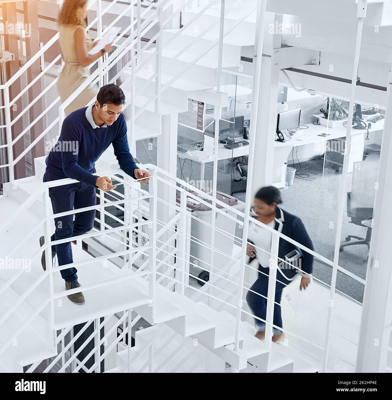 Rushing around woman hi-res stock photography and images - Alamy