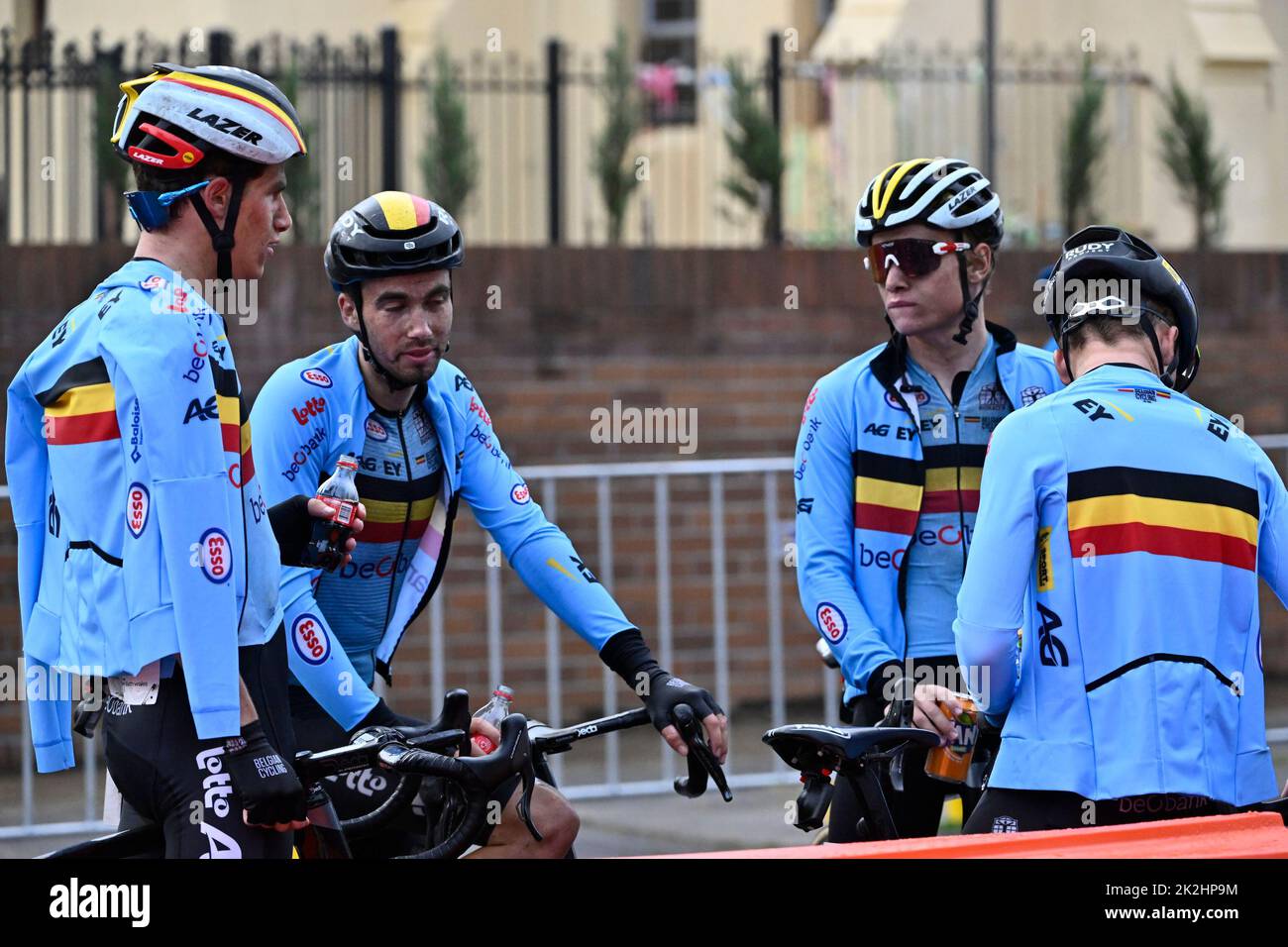 Belgian Alec Segaert, Belgian Vito Braet and Belgian Lennert Van ...