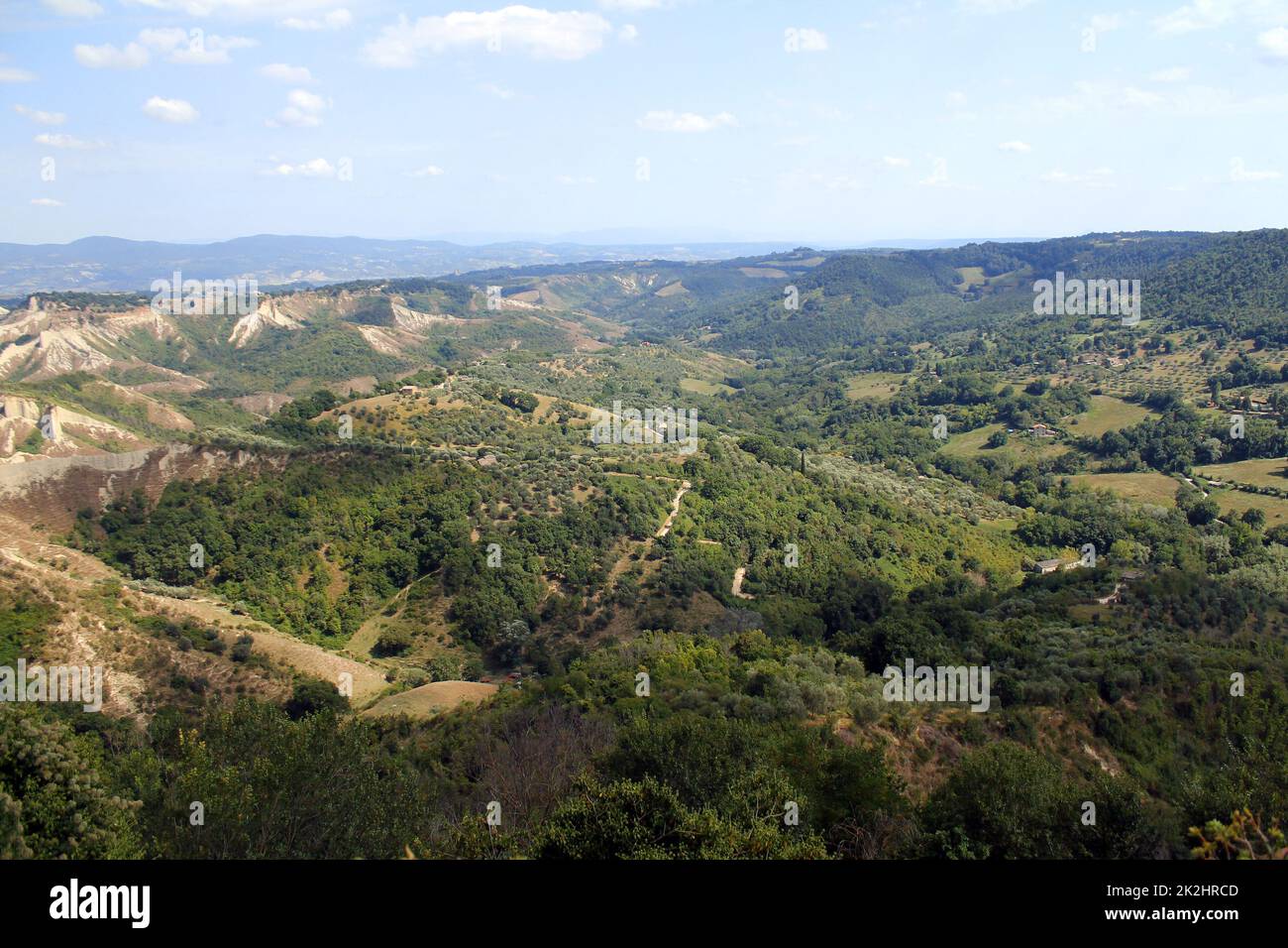 Panorama picture of the hills of the Countryside in Umbria Stock Photo ...