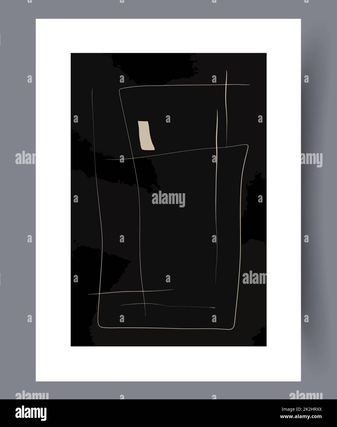 Printable wall art vector poster set vector Stock Photo - Alamy