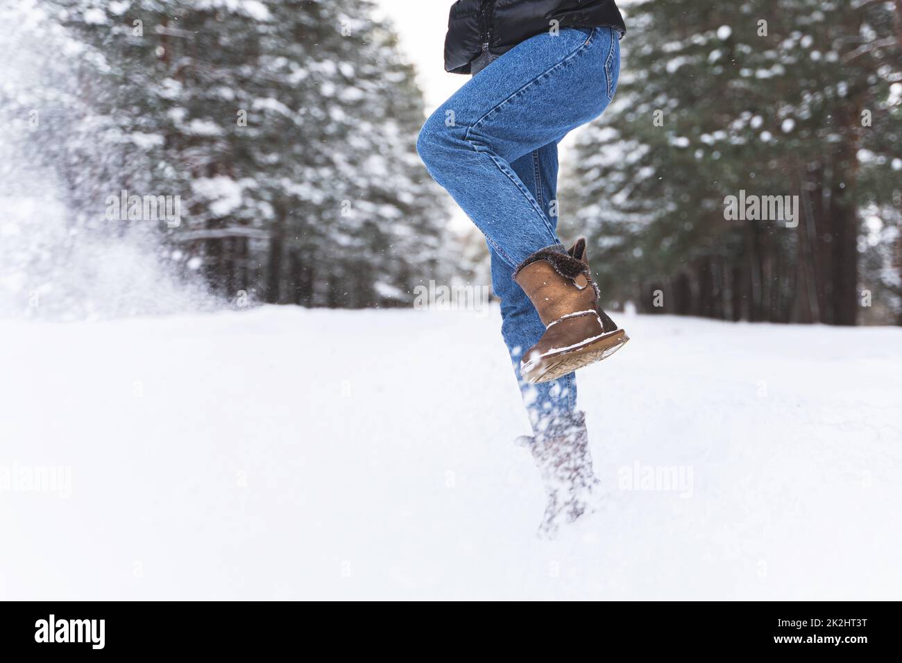 Woman boots kick hi-res stock photography and images - Alamy