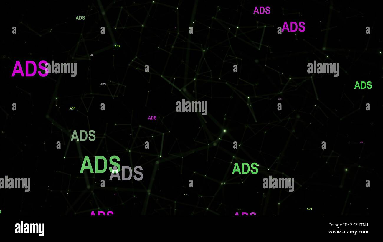 Adds text against network background Stock Photo - Alamy