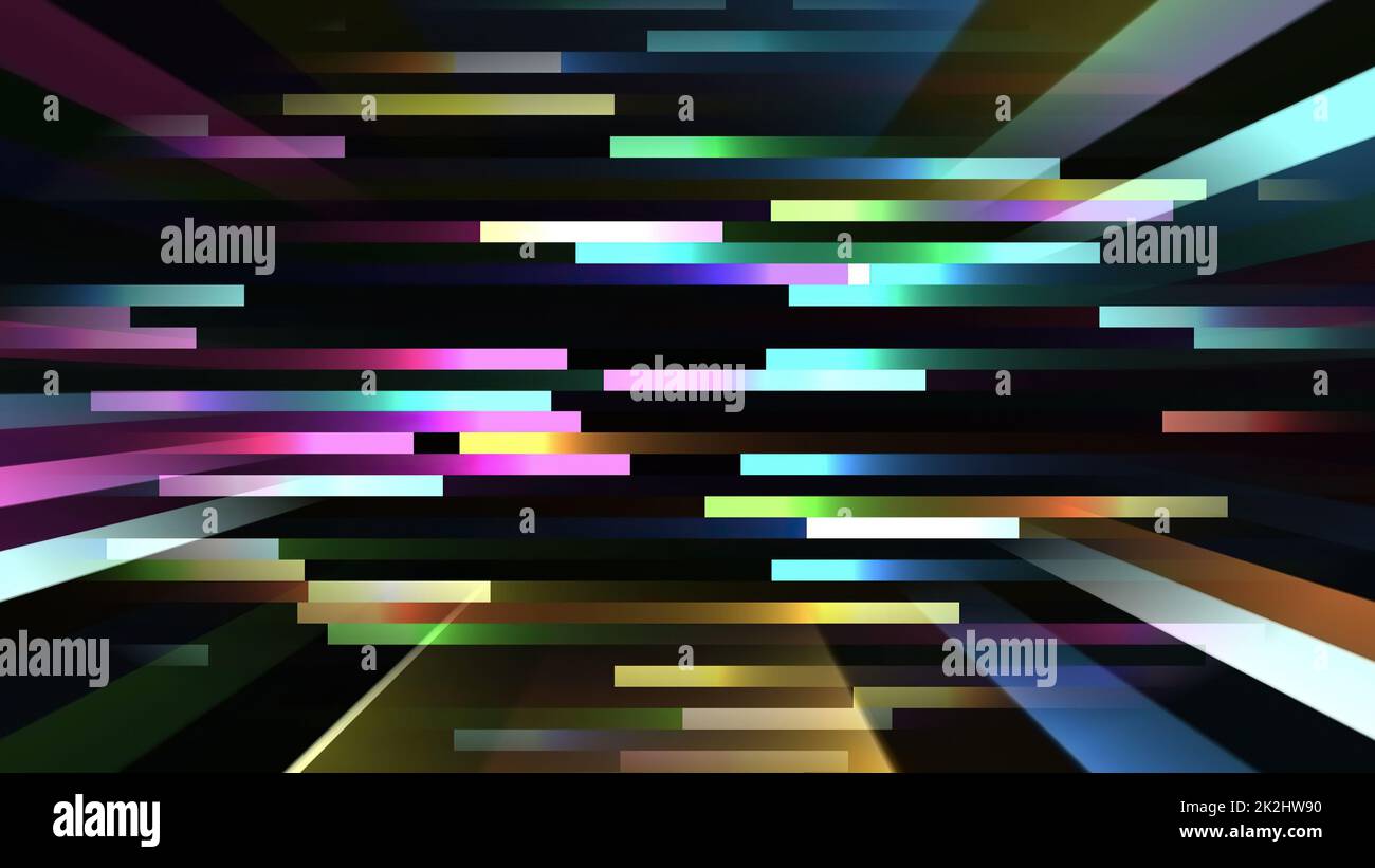 Colorful light rays and pixels Stock Photo - Alamy