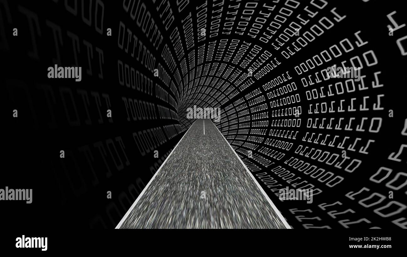 Driving through the binary data Stock Photo - Alamy Driving through the binary data Stock Photo - Alamy