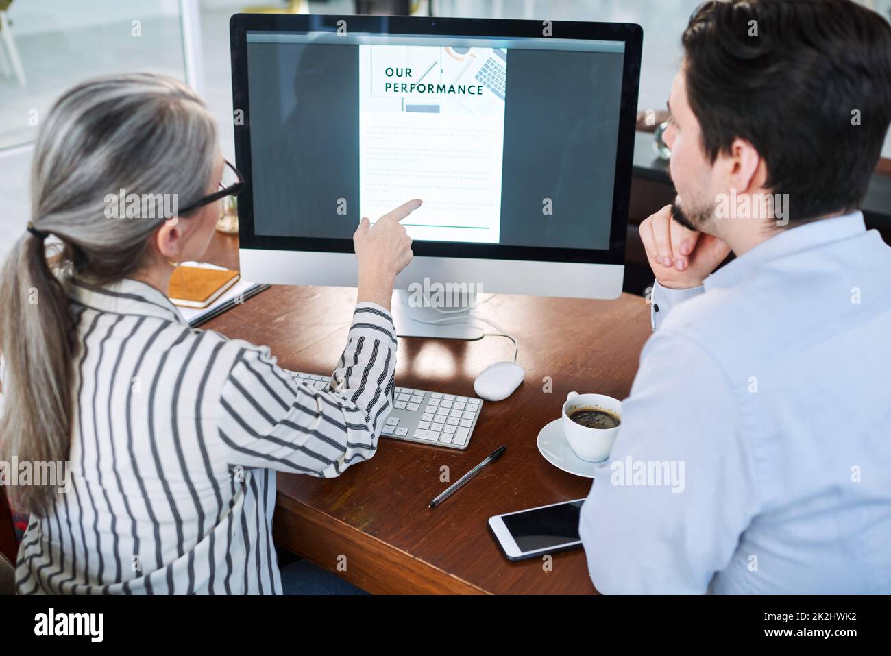 Review your business performance hi-res stock photography and images ...