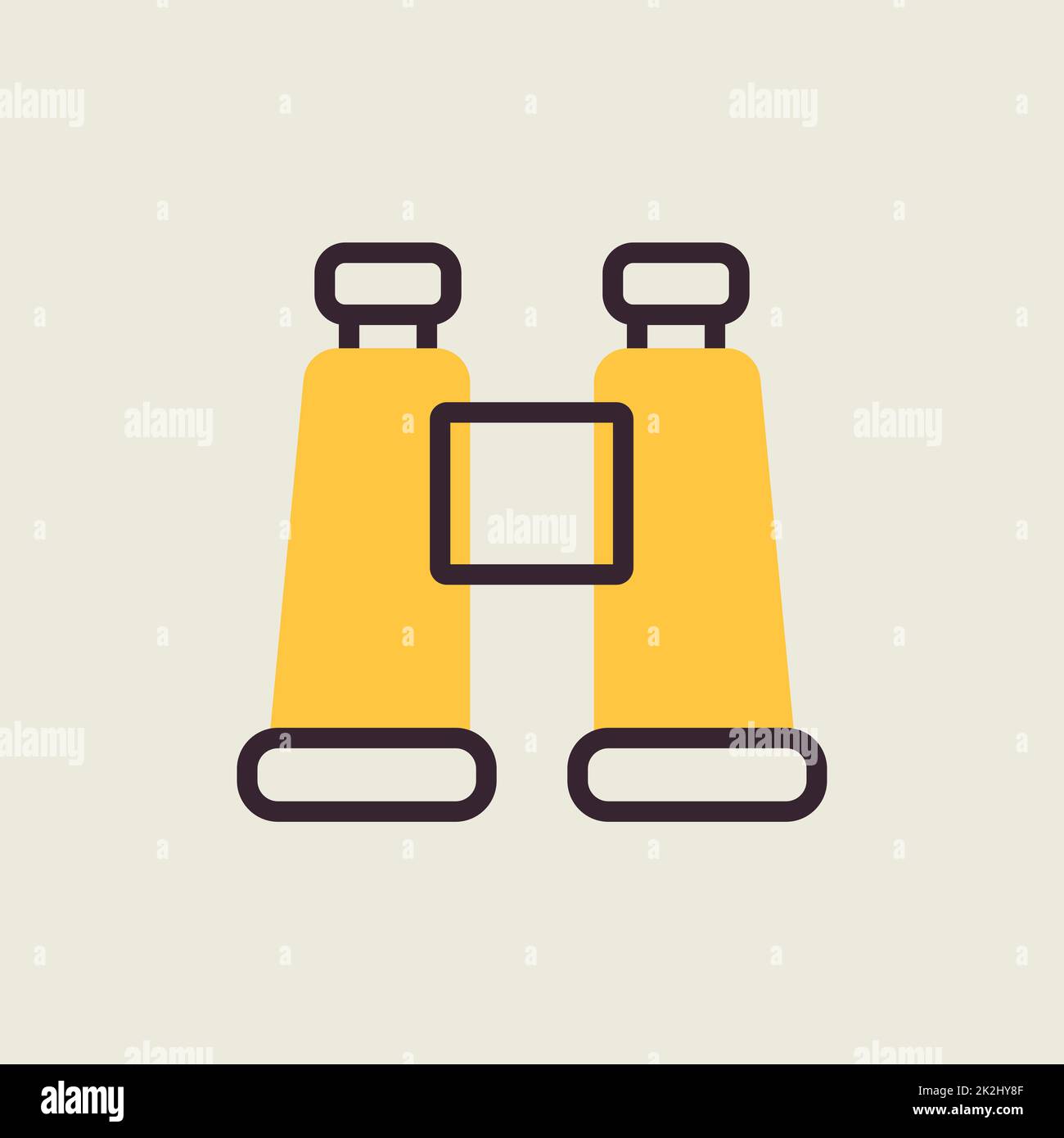 Binocular symbol hi-res stock photography and images - Alamy