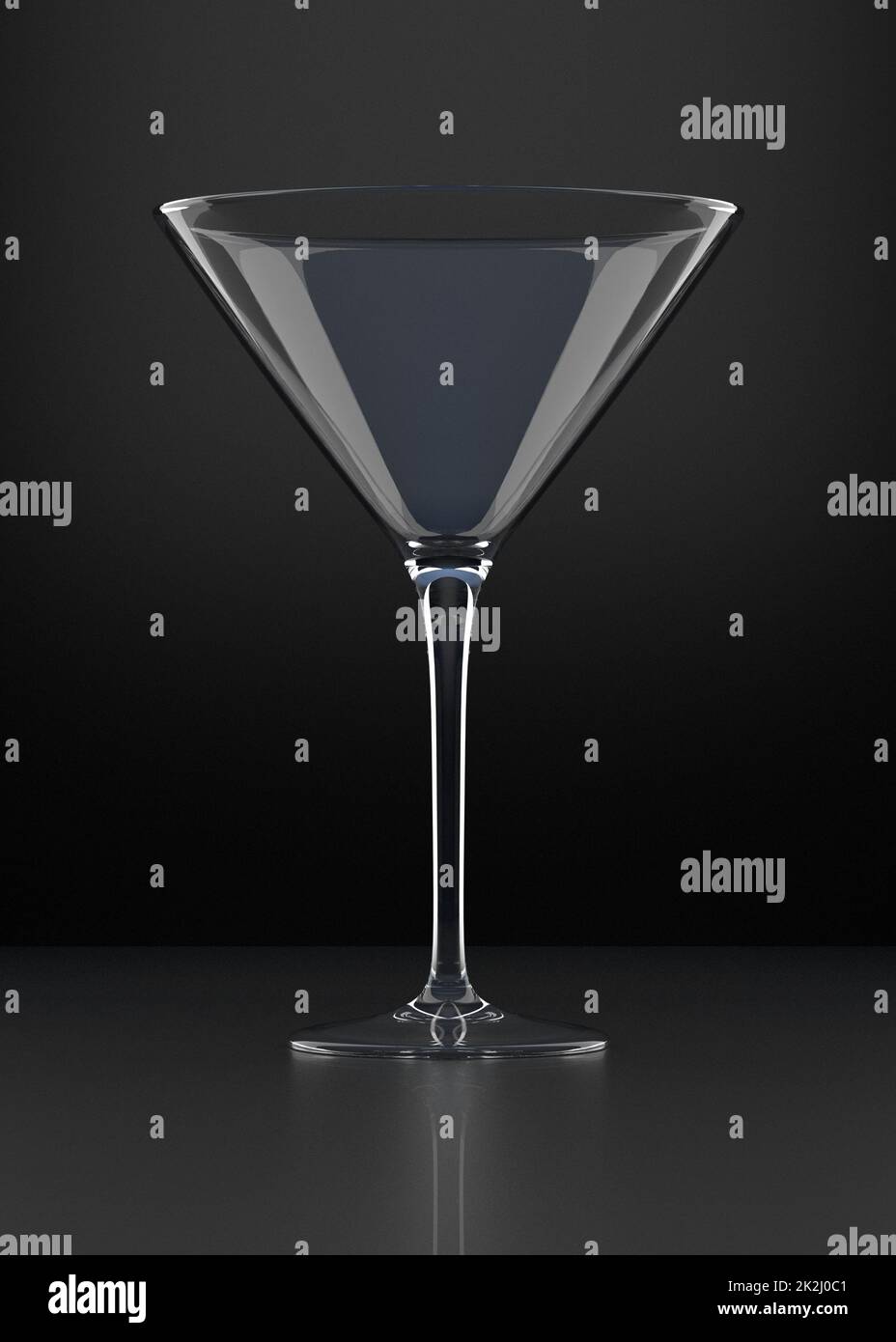 Empty Martini Glass Stock Photo - Alamy