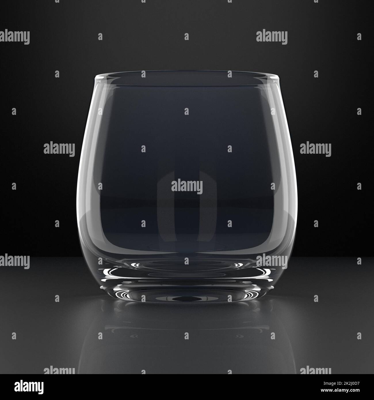 Empty Water Glass Stock Photo - Alamy