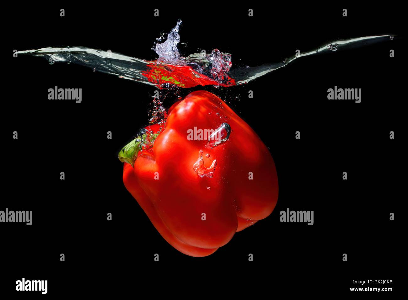Sweet pepper falling water hi-res stock photography and images - Alamy
