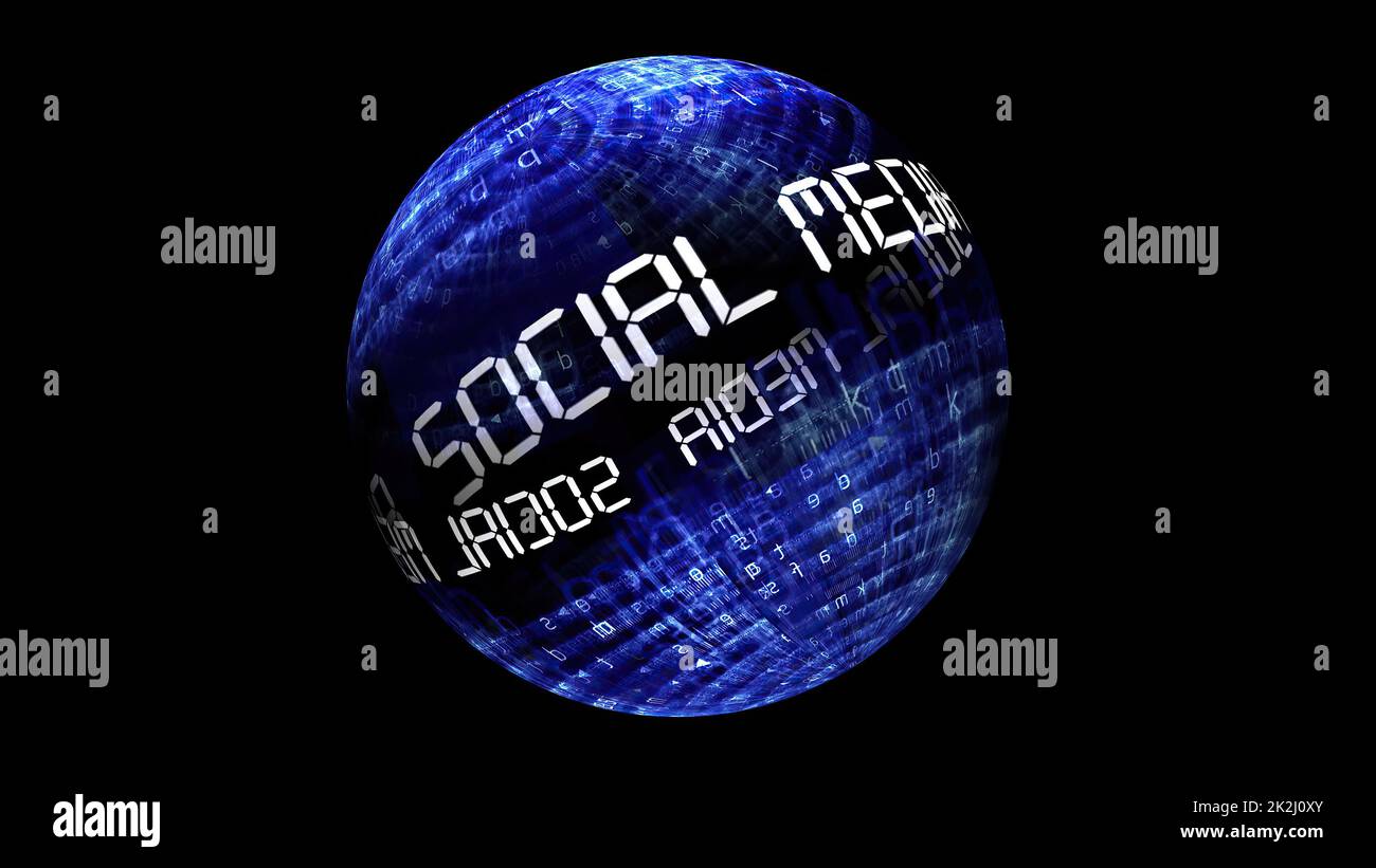 Social media icon concept rotating hi-res stock photography and images ...