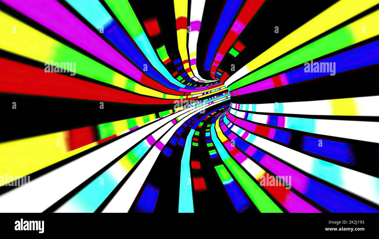 Driving colorful light rays pixels hi-res stock photography and images ...