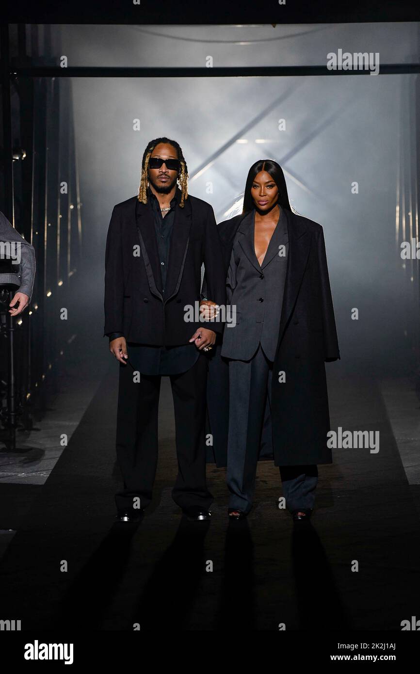 Milan, Italien. 22nd Sep, 2022. Naomi Campbell and Futture at BOSS AW22 ...