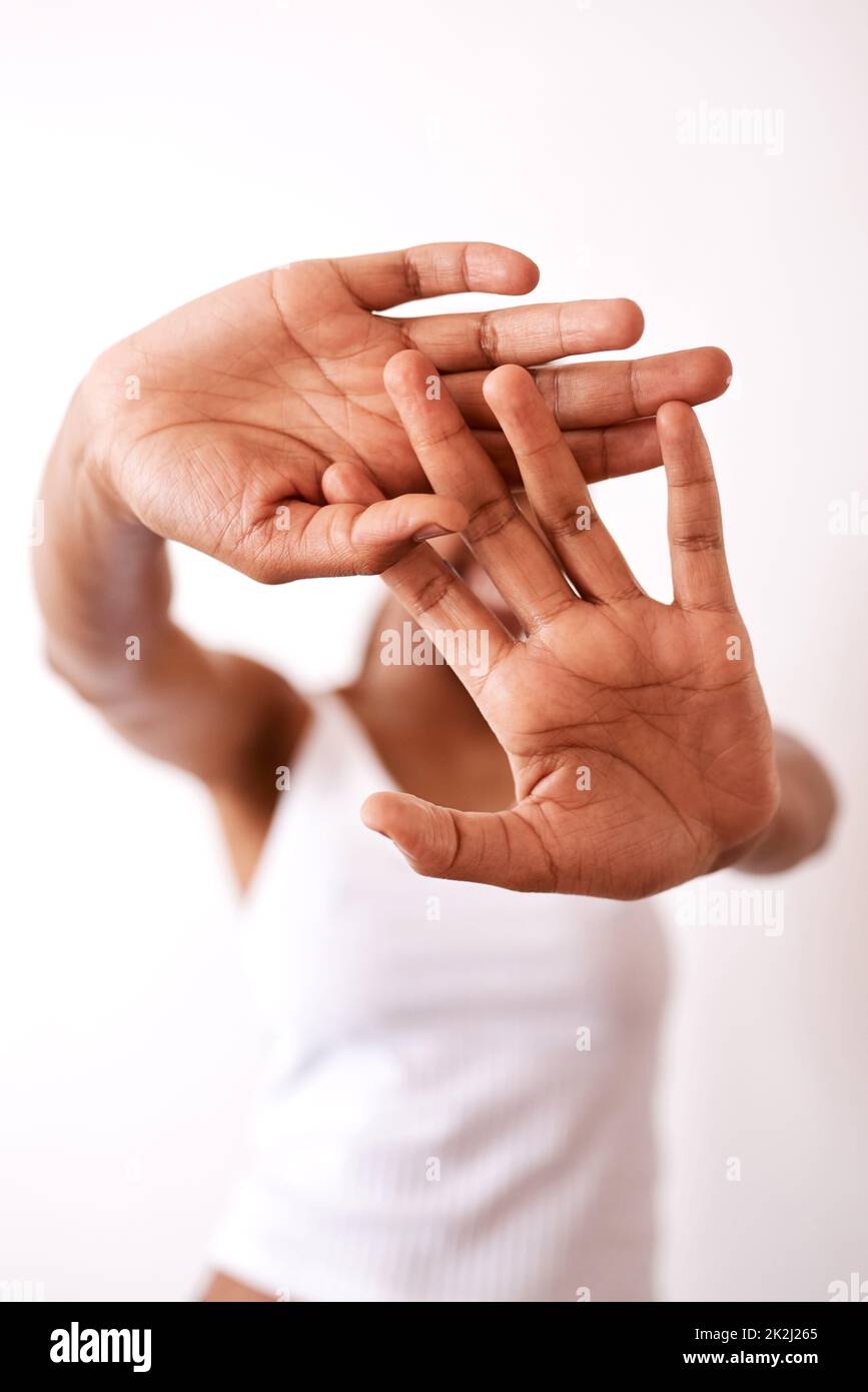 Hide with hands hi-res stock photography and images - Alamy