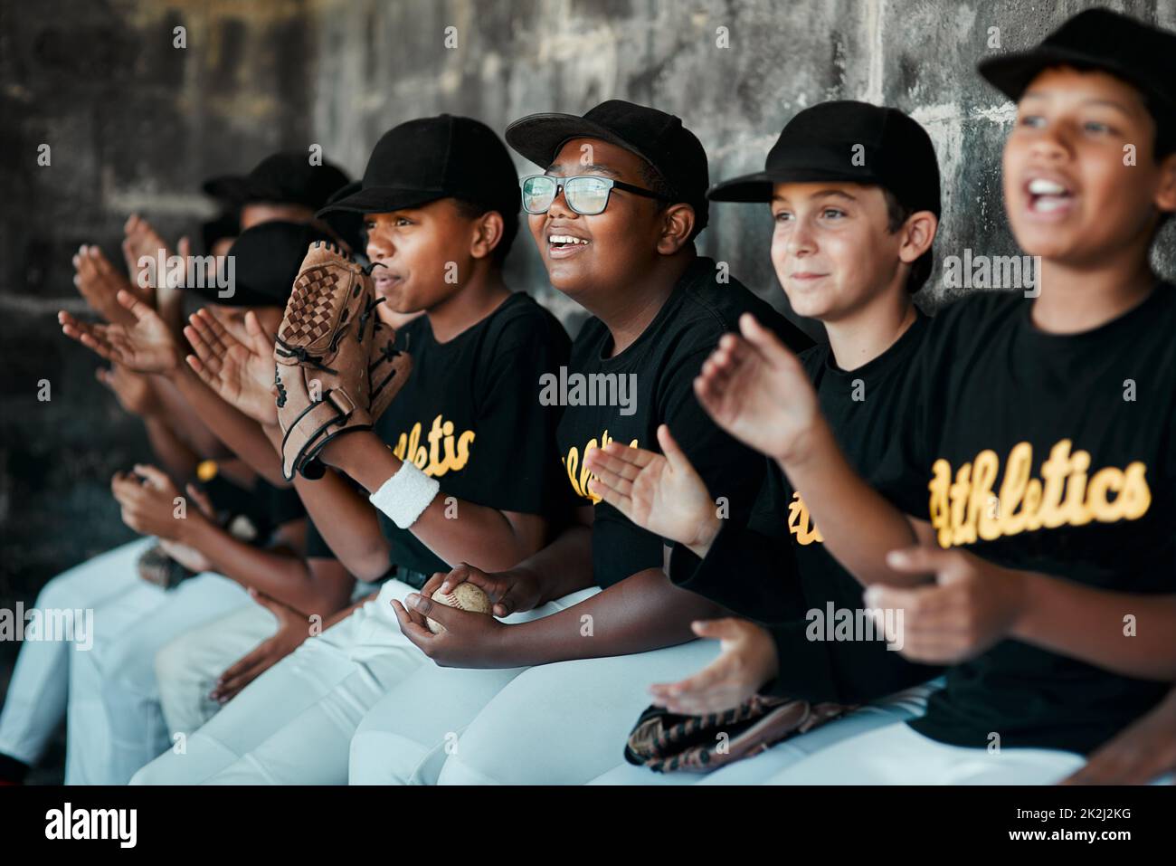 Child baseball cheering hi-res stock photography and images - Alamy