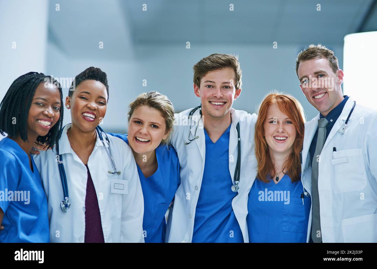 Group doctors hospital happy team hi-res stock photography and images ...