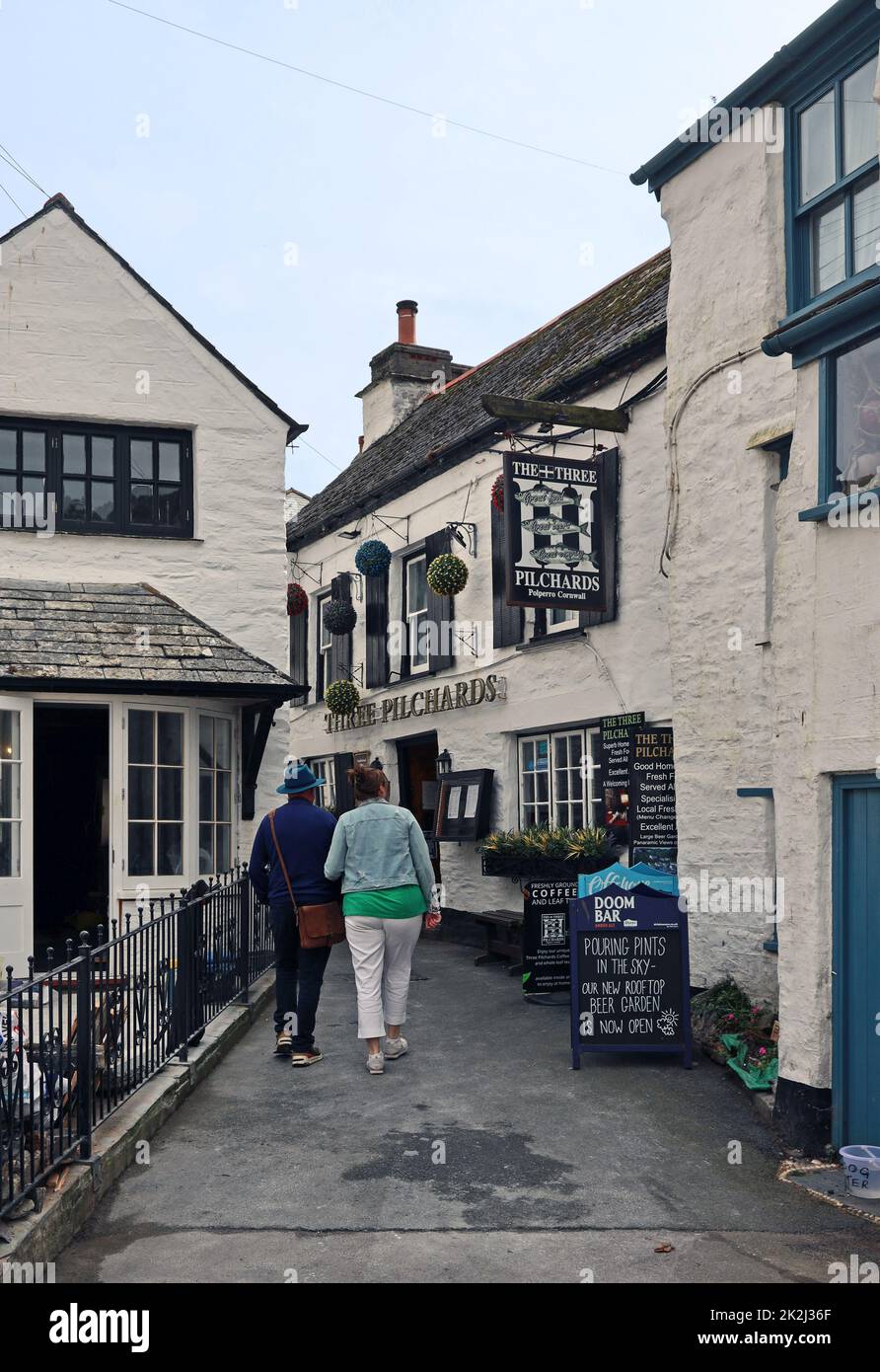 The fishing village of Polperro still attracting visitors in late ...